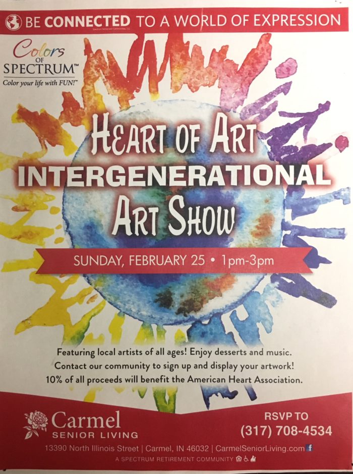 Noblesville Creates | Intergenerational Art Show at Carmel Senior Living